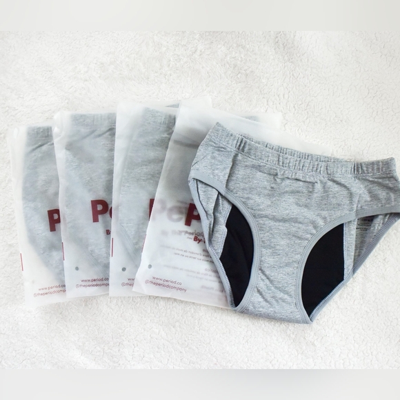 Other | The Period Company Bikini Junior Organic Cotton Gray Medium New ...